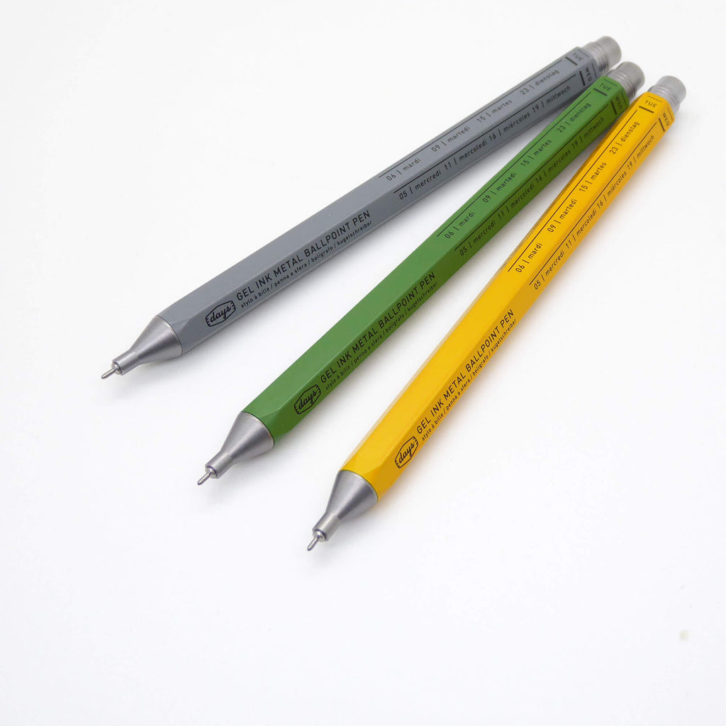 Mark's Inc Days Gel Ink Metal Ballpoint Pen | Leaves Stationery Store